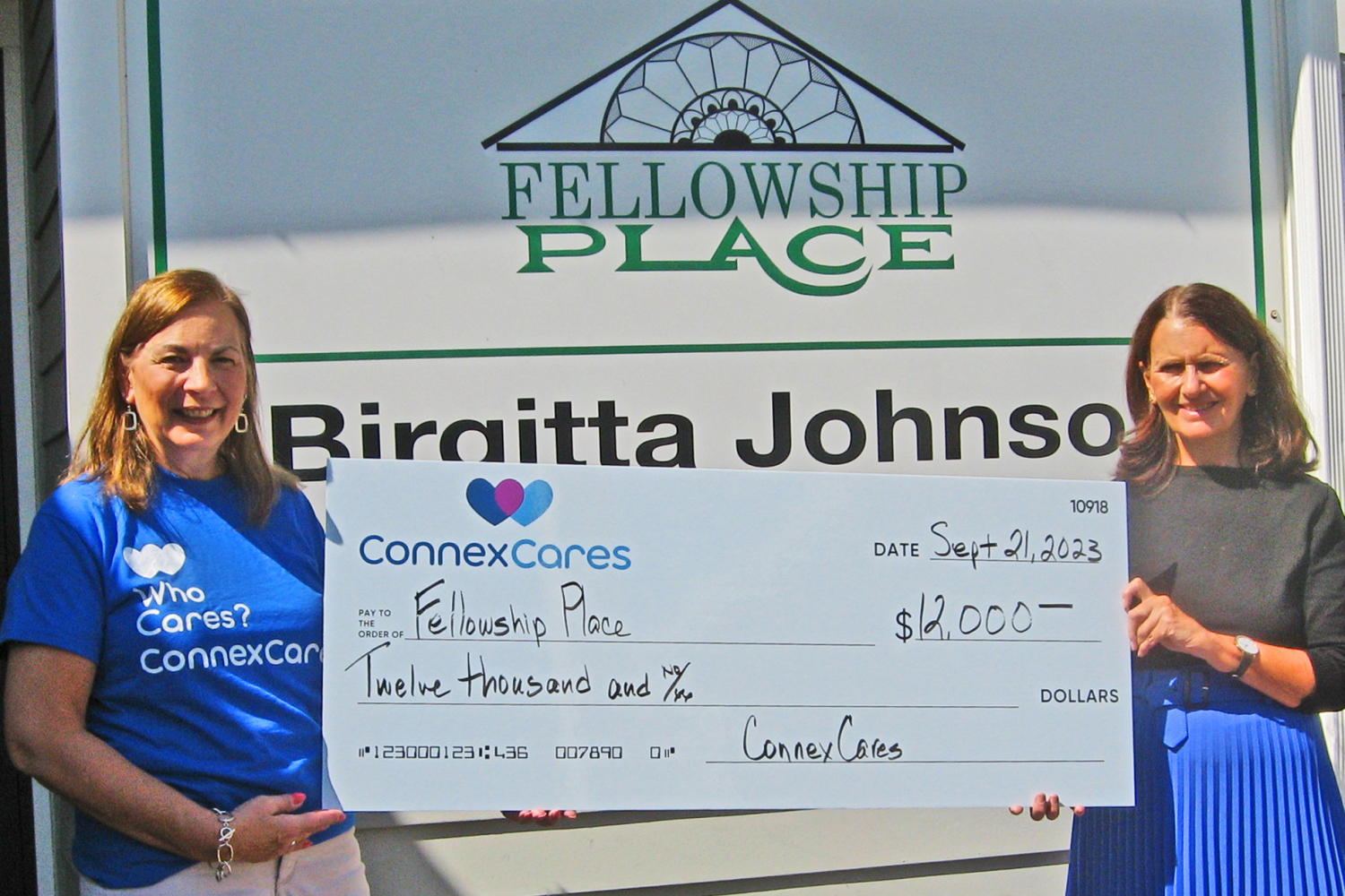 Fellowship Place receives 2023 ConnexCares grant award from Connex ...